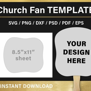 Paddle Fan Template BUNDLE Blank Template Wedding Fan - Etsy