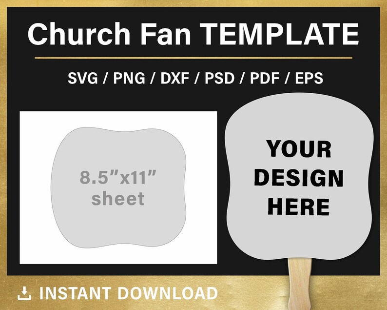 Paddle Fan Template BUNDLE Blank Template Wedding Fan - Etsy