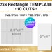 2x4 Inches Rectangle, BLANK Template, Sticker Template, Multipurpose ...