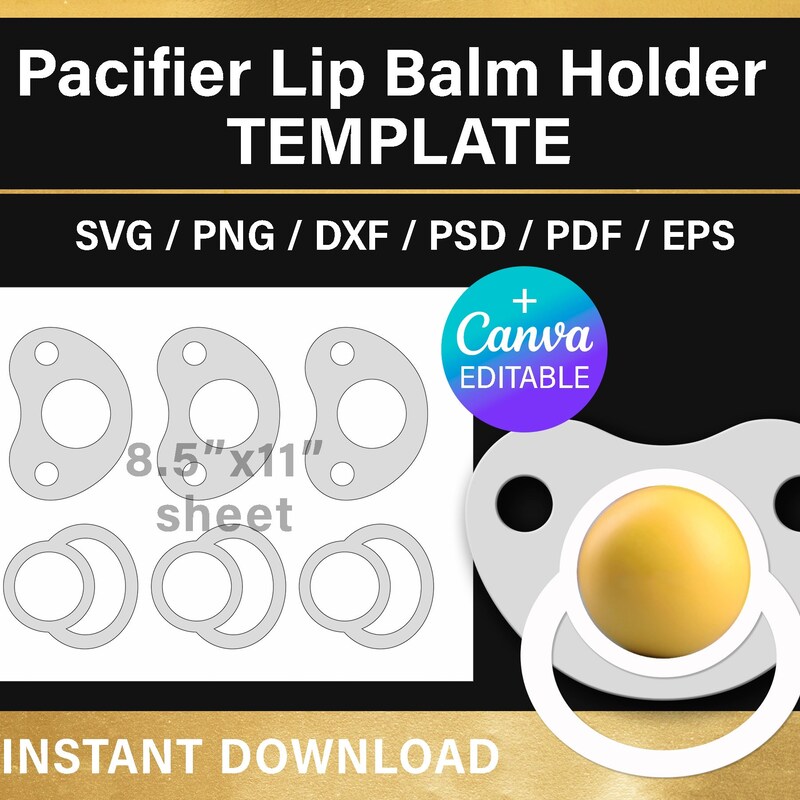 Lip Balm Pacifier - Etsy