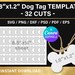 Dog Tag Template, Bone Tag, BLANK Template, Dog Bone Tag SVG ...