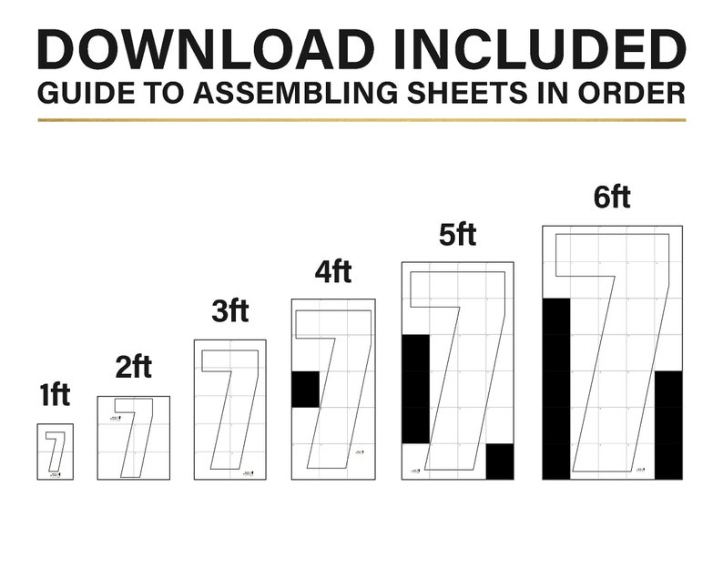 Number 7 Mosaic From Balloons Tall Seven Number Template - Etsy