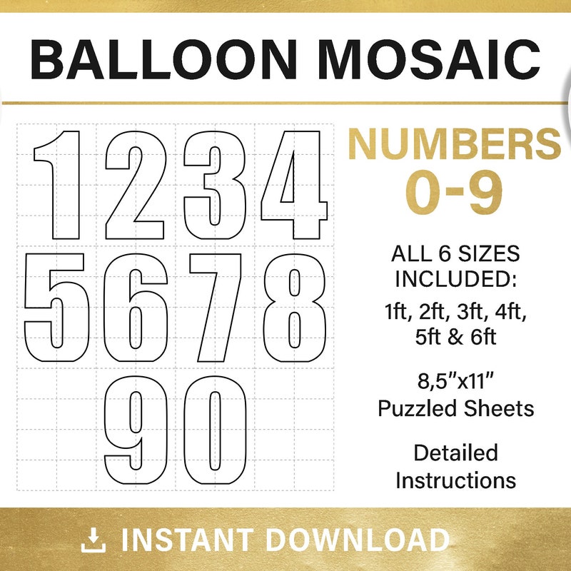 Marquee Numbers - Etsy