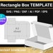 BUNDLE, Rectangle Box Blank Template, DIY, Shipping Box, Classic Box ...