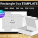 BUNDLE, Rectangle Box Blank Template, DIY, Shipping Box, Classic Box ...
