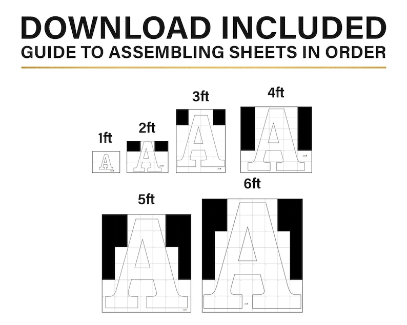 Fancy All Letter Bundle Template Mosaic From Balloons 1ft - Etsy