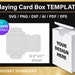 DIY Playing Card Box Blank Template, Png, Canva, Svg, Cricut, Printable ...