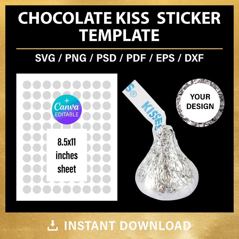 Stickers for Kisses - Etsy