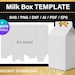 BUNDLE, Milk Box Template, DIY Milk Carton BLANK Template, Canva, Svg ...