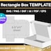 BUNDLE, Rectangle Box Blank Template, DIY, Shipping Box, Classic Box ...