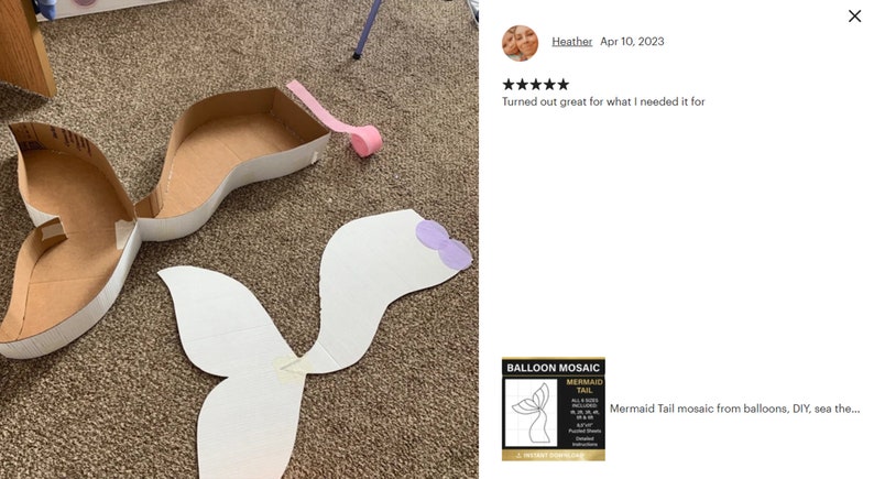 Mermaid Tail Mosaic From Balloons, DIY, Sea Theme Party, Mermaid ...