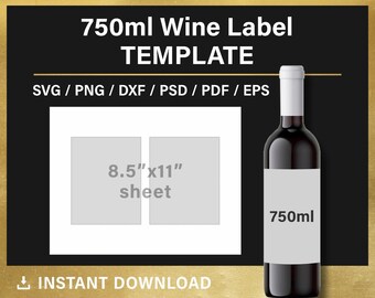 Blank Wine Label | Etsy
