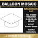 Graduation Cap Mosaic From Balloons, DIY, Graduation Decorations 2022 ...