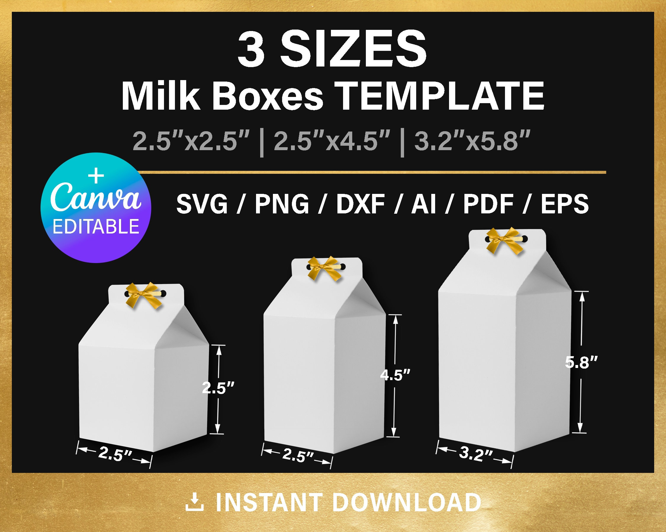 Milk Box Template