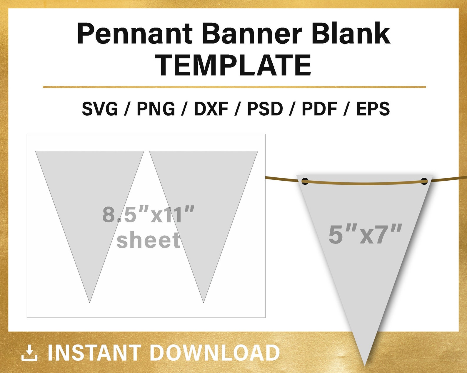 Blank Banner Template BUNDLE Spearhead Edge Flag Banner | Etsy