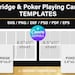 Playing Card Template BUNDLE 5 Sizes BLANK Template Svg - Etsy