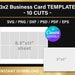 Business Card Template, 3x2, BLANK Label Template, Svg, Png, Psd, Cut ...