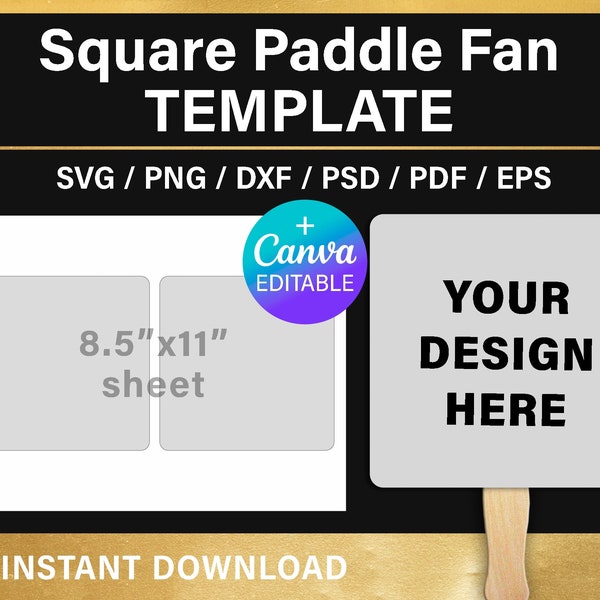 Church Fan Template Editable - Etsy