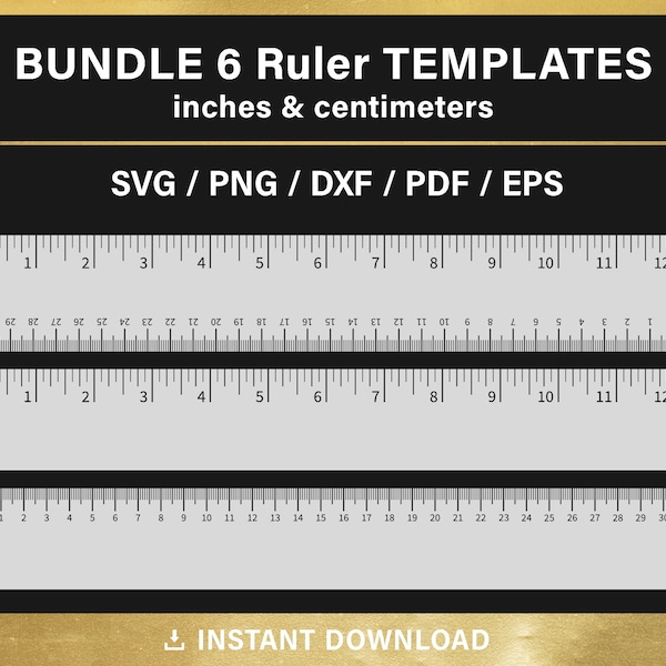 Ruler Svg - Etsy