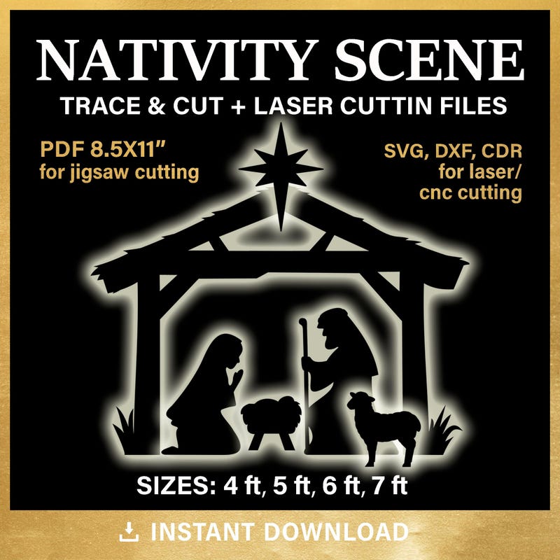 Diy Outdoor Nativity Set - Etsy