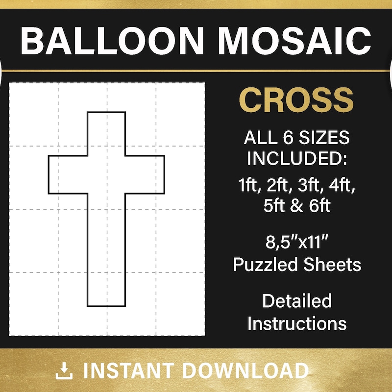 Mosaic Cross - Etsy