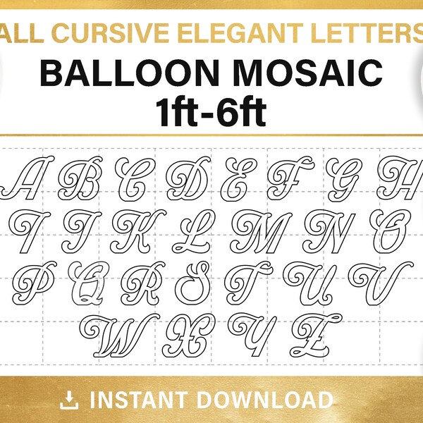 Big Fancy Letters - Etsy