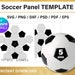 Soccer Panel BLANK Template, Custom Soccer Ball Wrap, DIY, Svg, Png ...