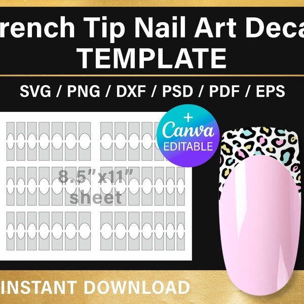 French Tip Nails - Etsy