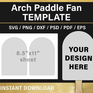 Paddle Fan Template BUNDLE Blank Template Wedding Fan - Etsy