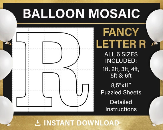 Fancy Letter R Text