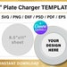 Plate Charger Template, 8 Inches, Plate Charger Insert, BLANK Template ...