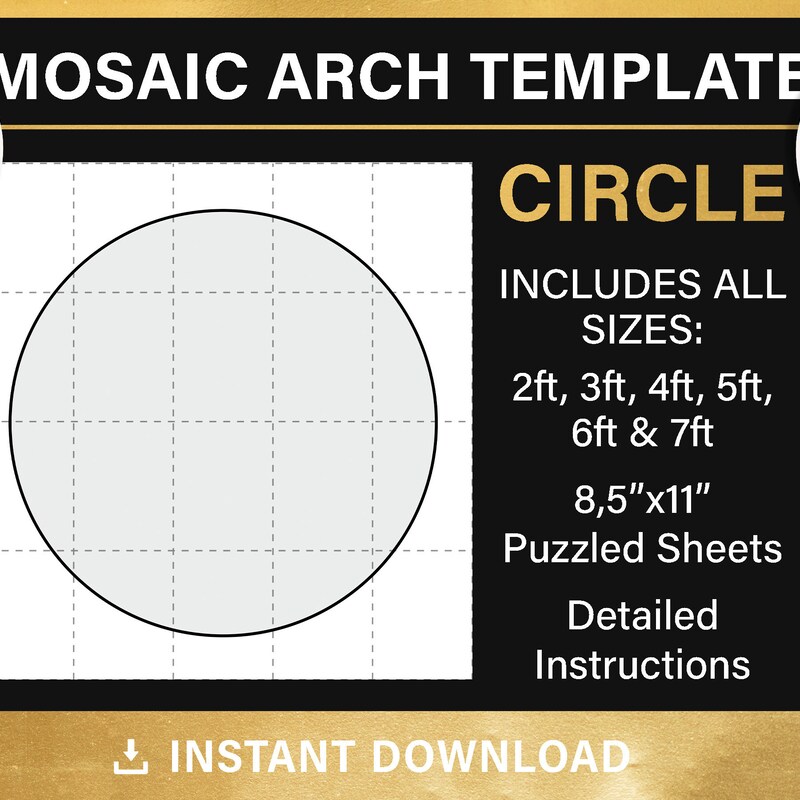 Mosaic Circle - Etsy