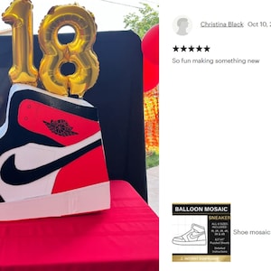 Sneaker Mosaic From Balloons, DIY, Sport Balloon Decor, Mosaic Frame ...