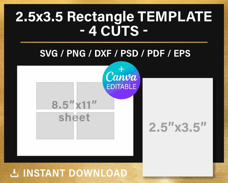2.5x3.5 Inches, Rectangle BLANK Template, Sticker Template ...
