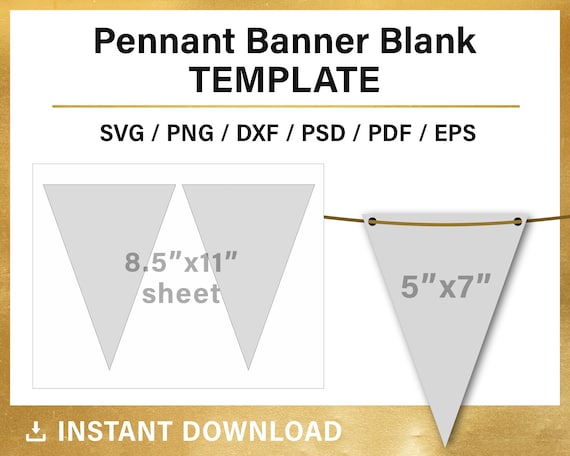 Triangle Banner Outline