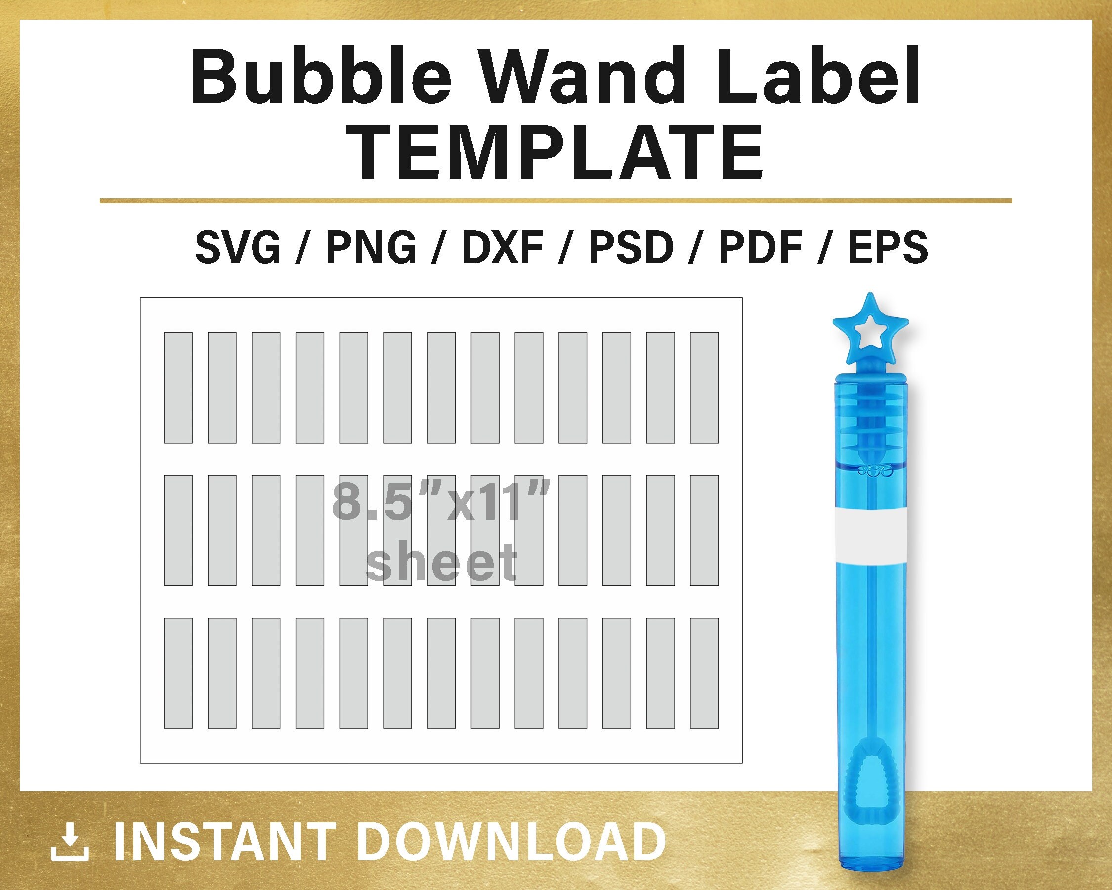 Bubble Bottle Label Template BUNDLE 2oz 4oz BLANK - Etsy