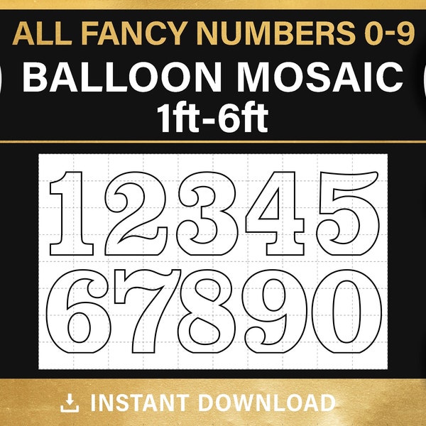 Fancy Numbers - Etsy