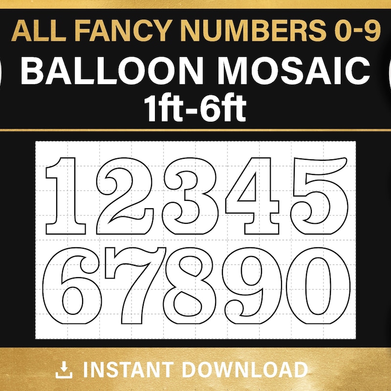 Fancy Numbers - Etsy