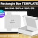 BUNDLE, Rectangle Box Blank Template, DIY, Shipping Box, Classic Box ...