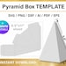 Pyramid Gift Box Template, Cone, Favor Box Template, Candy Box Template ...