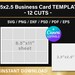 Business Card Template, Square, 2.5"x2.5" Inches, BLANK Label Template ...