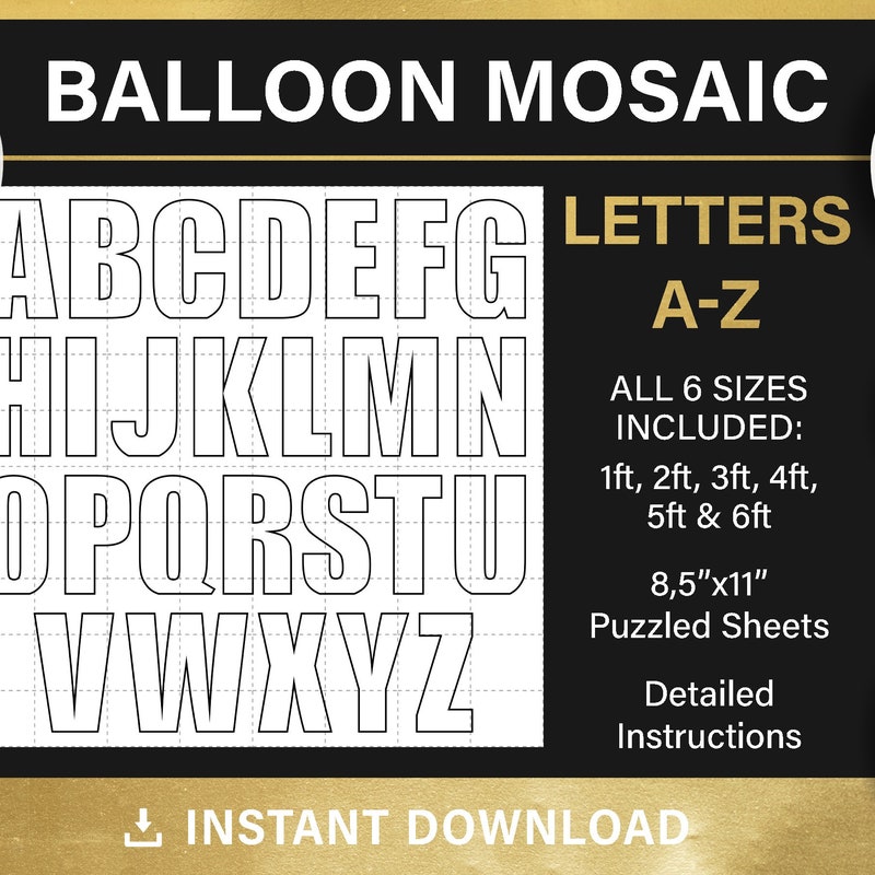 Balloon Letters - Etsy