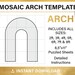 Arch Backdrop Template, Chiara, Arch Prop Mosaic Template, Archway ...