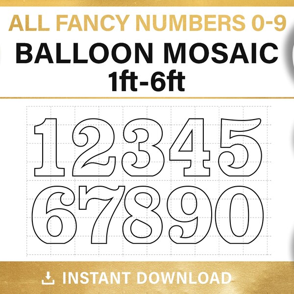 Fancy Numbers - Etsy