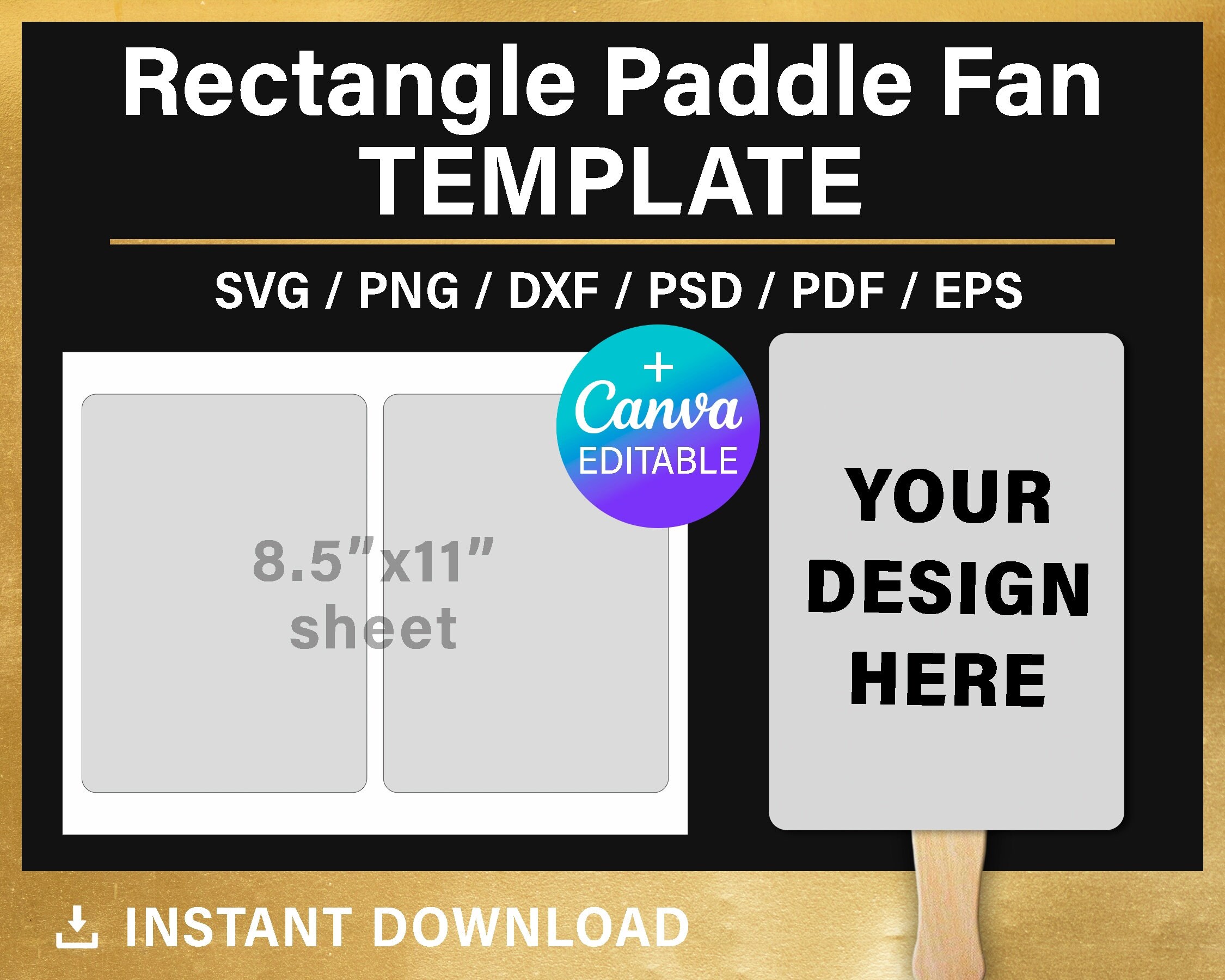 Auction Paddle Template