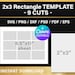 2x3 Inches Rectangle, BLANK Template, Sticker Template, Multipurpose ...