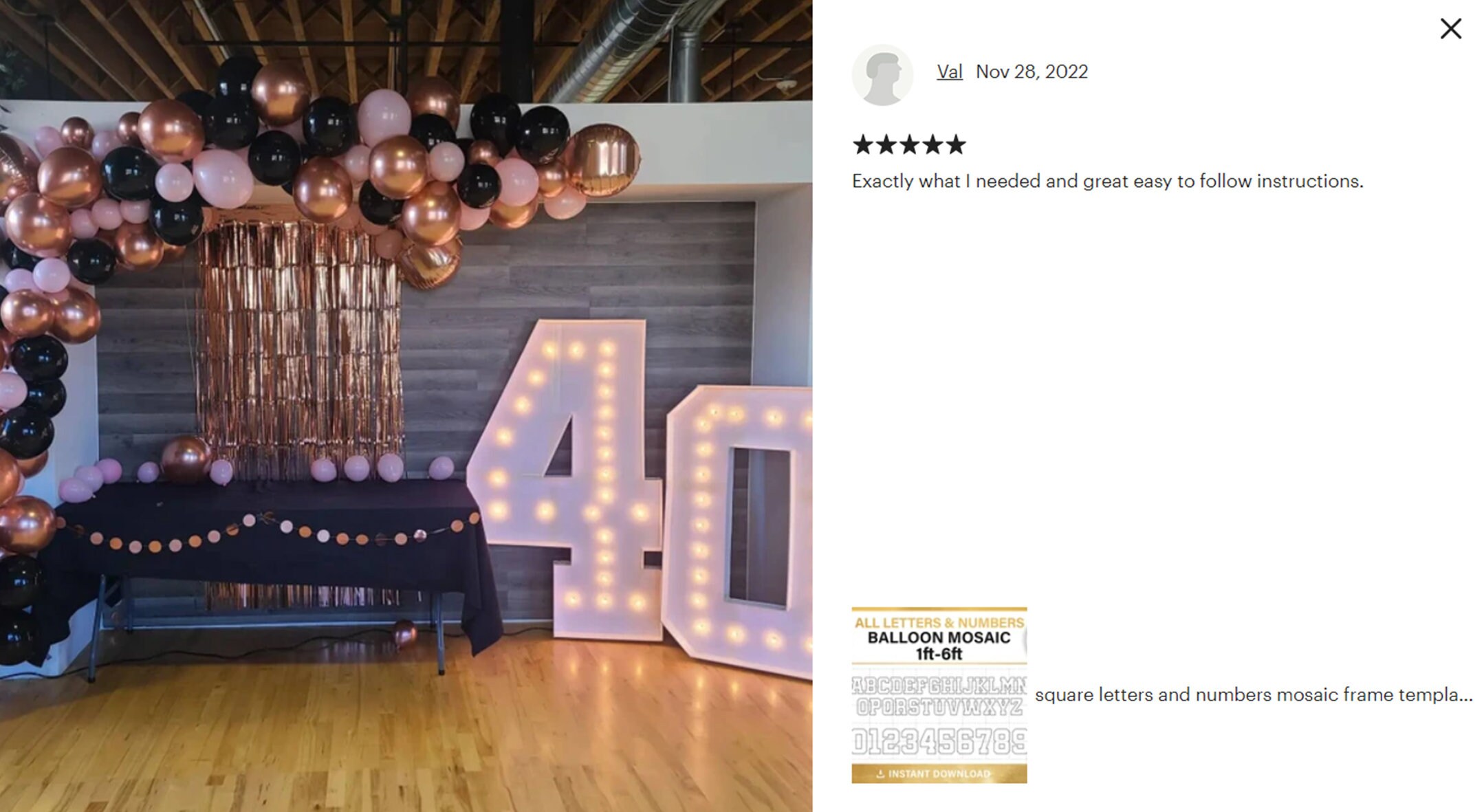 Mosaic From Balloons Square Zero Number Template Tall - Etsy