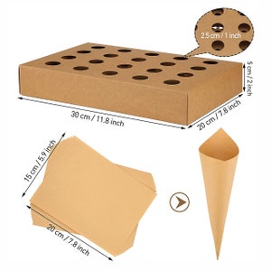 DIY Confetti Cones Holder Template + Cone Tray for Wedding Confetti ...