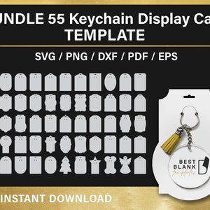 Keychain Display Card Svg Keyring Display Card Svg Keychain - Etsy