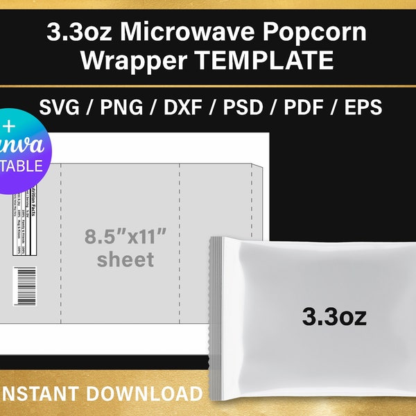 Halloween Popcorn Wrapper - Etsy